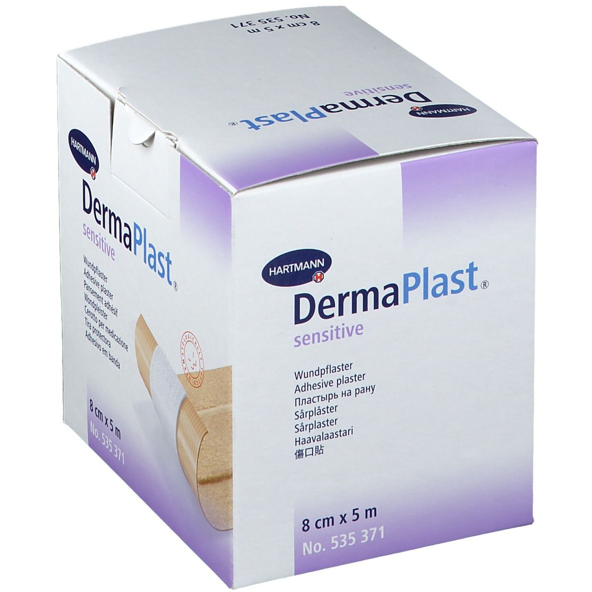 DermaPlast® sensitive Pflaster 8 cm x 5 m 1 St - Shop Apotheke