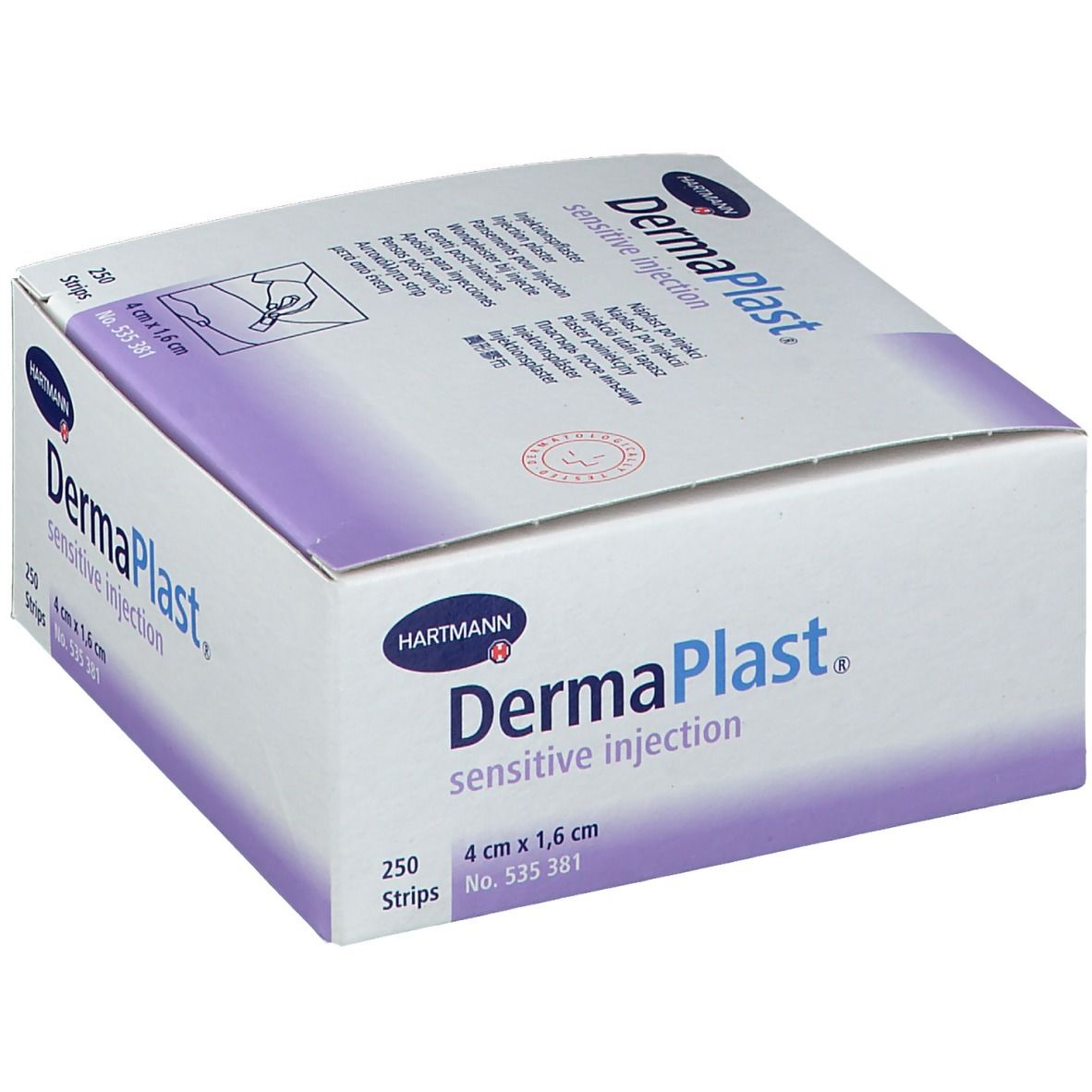 DermaPlast® sensitive injection 1,6 x 4 cm 250 St - Shop Apotheke