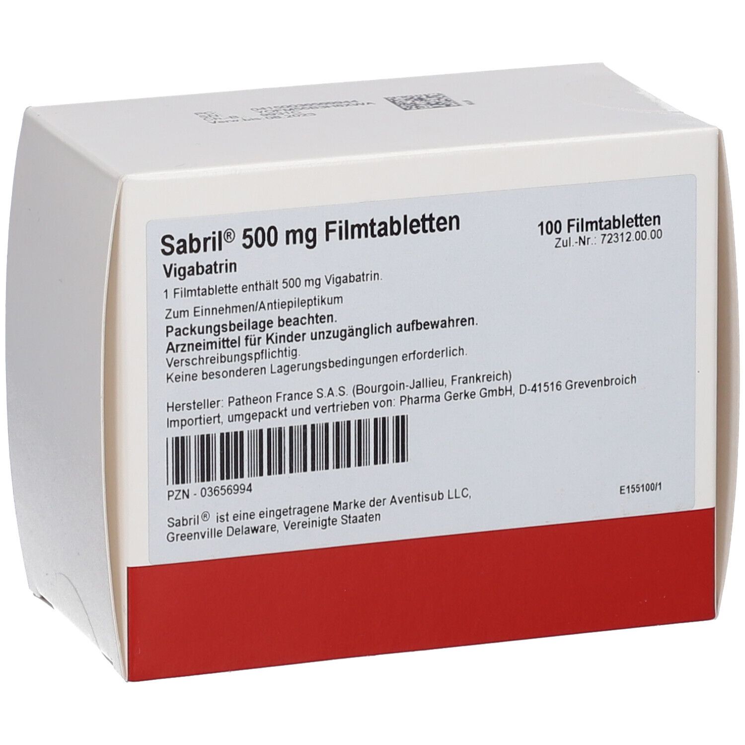 Sabril 500 mg 100 St mit dem E-Rezept kaufen - Shop Apotheke