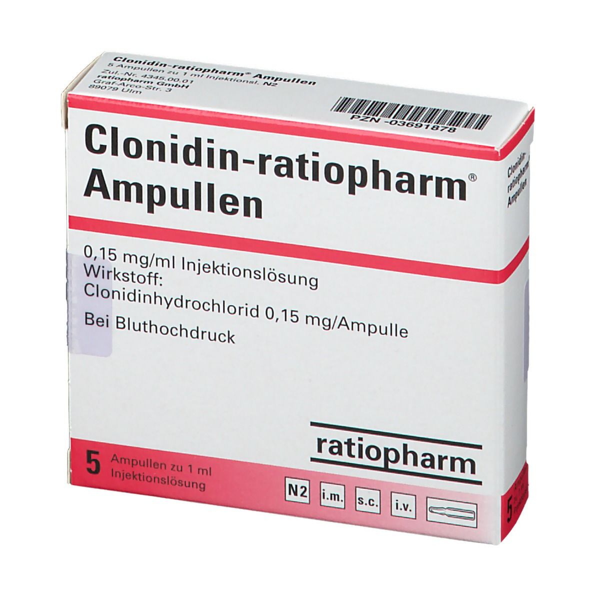 Clonidin-ratiopharm® 5 St - shop-apotheke.com