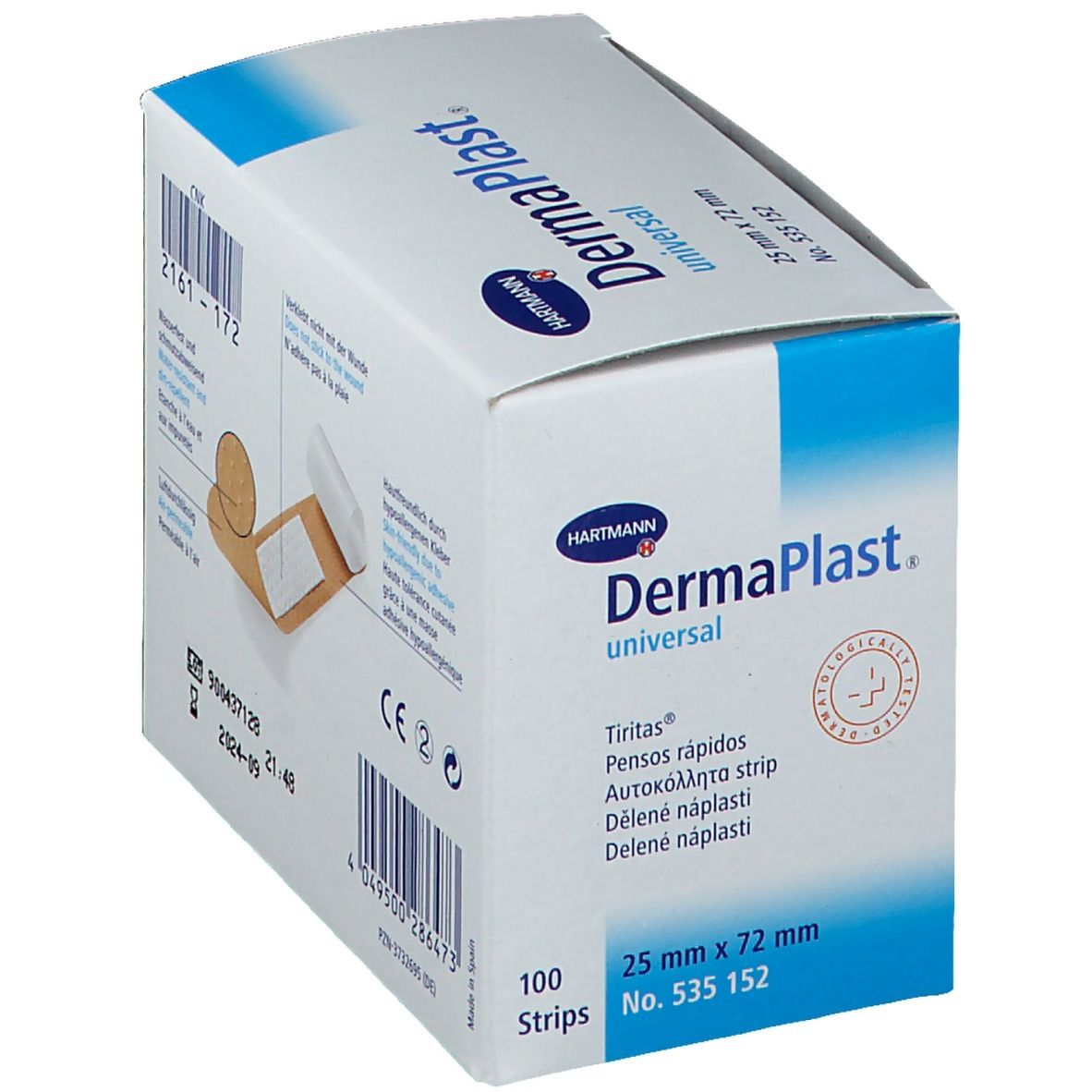 DermaPlast® universal Pflaster 25 x 72 mm 100 St - Shop Apotheke