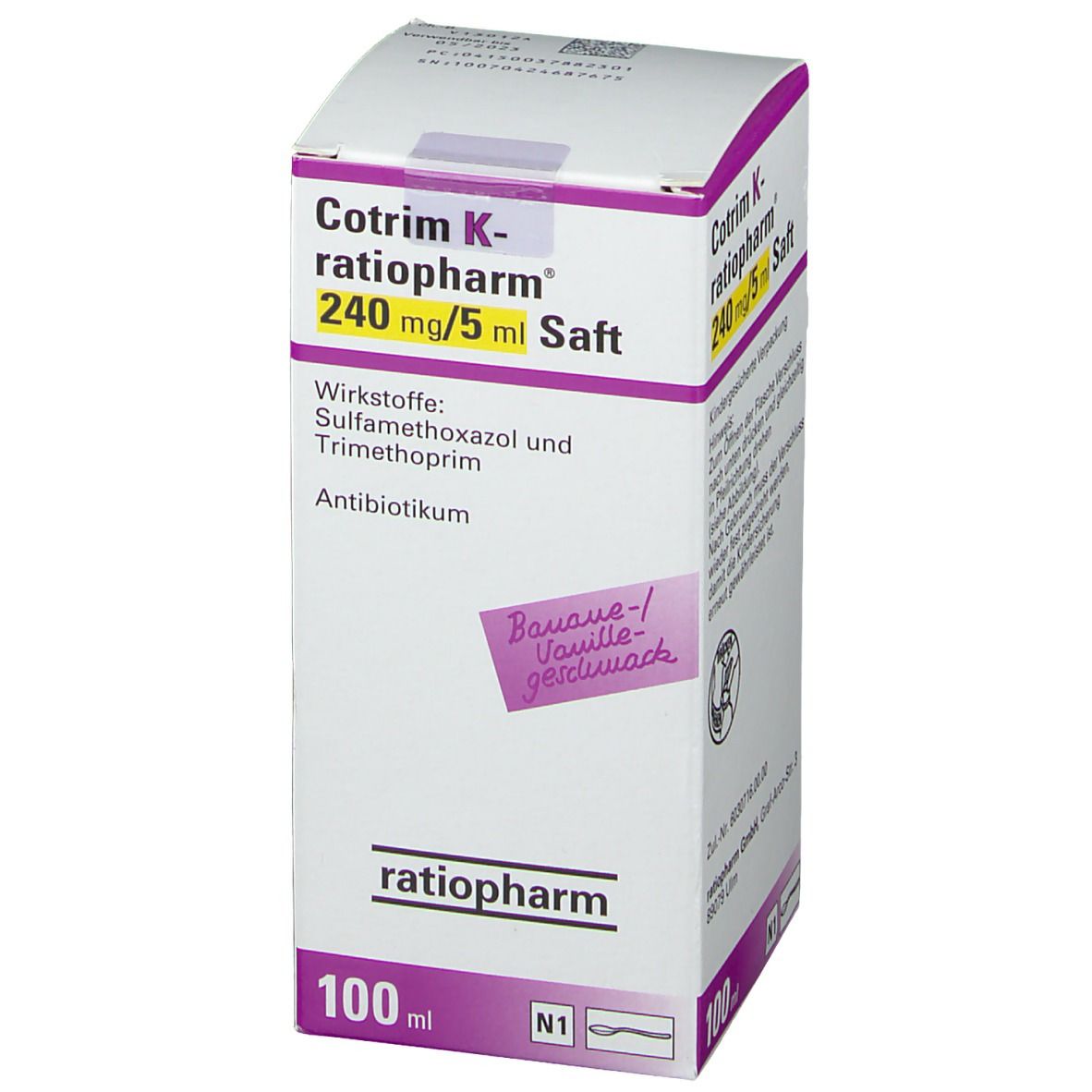 Cotrim K-ratiopharm® 240 mg/5 ml Saft 100 ml - shop-apotheke.com