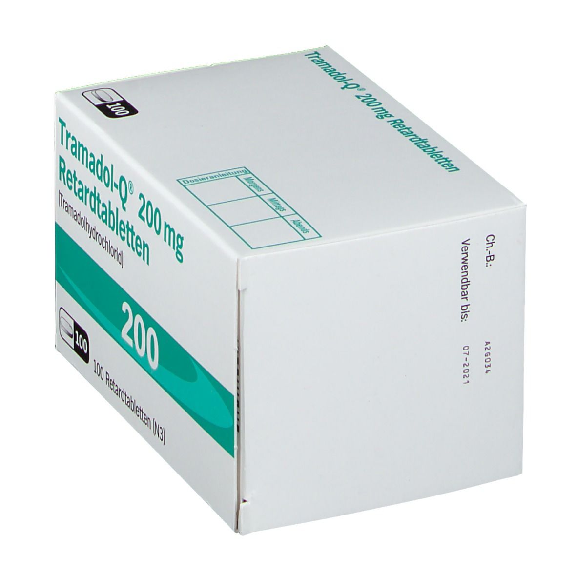Tramadol-Q® 200 mg 100 St mit dem E-Rezept kaufen - Shop Apotheke