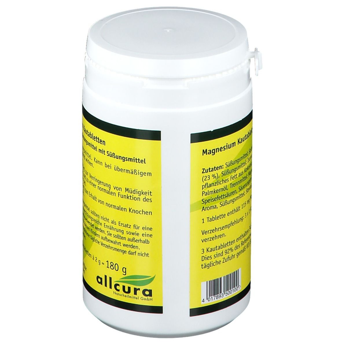 allcura Magnesium Kautabletten 90 St - Shop Apotheke