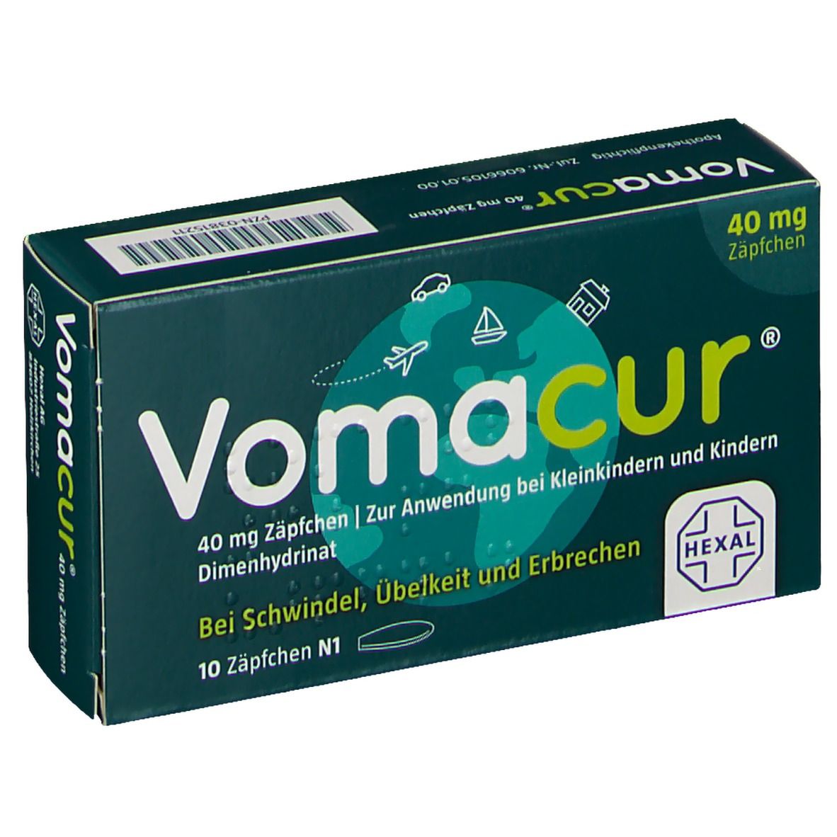 Vomacur® 40 mg Zäpfchen 10 St - shop-apotheke.com