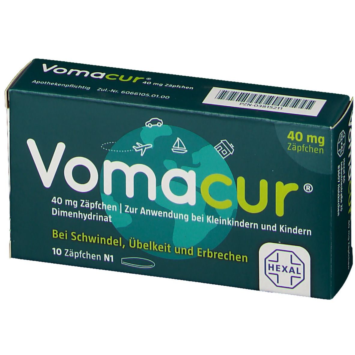 Vomacur® 40 mg Zäpfchen 10 St - shop-apotheke.com