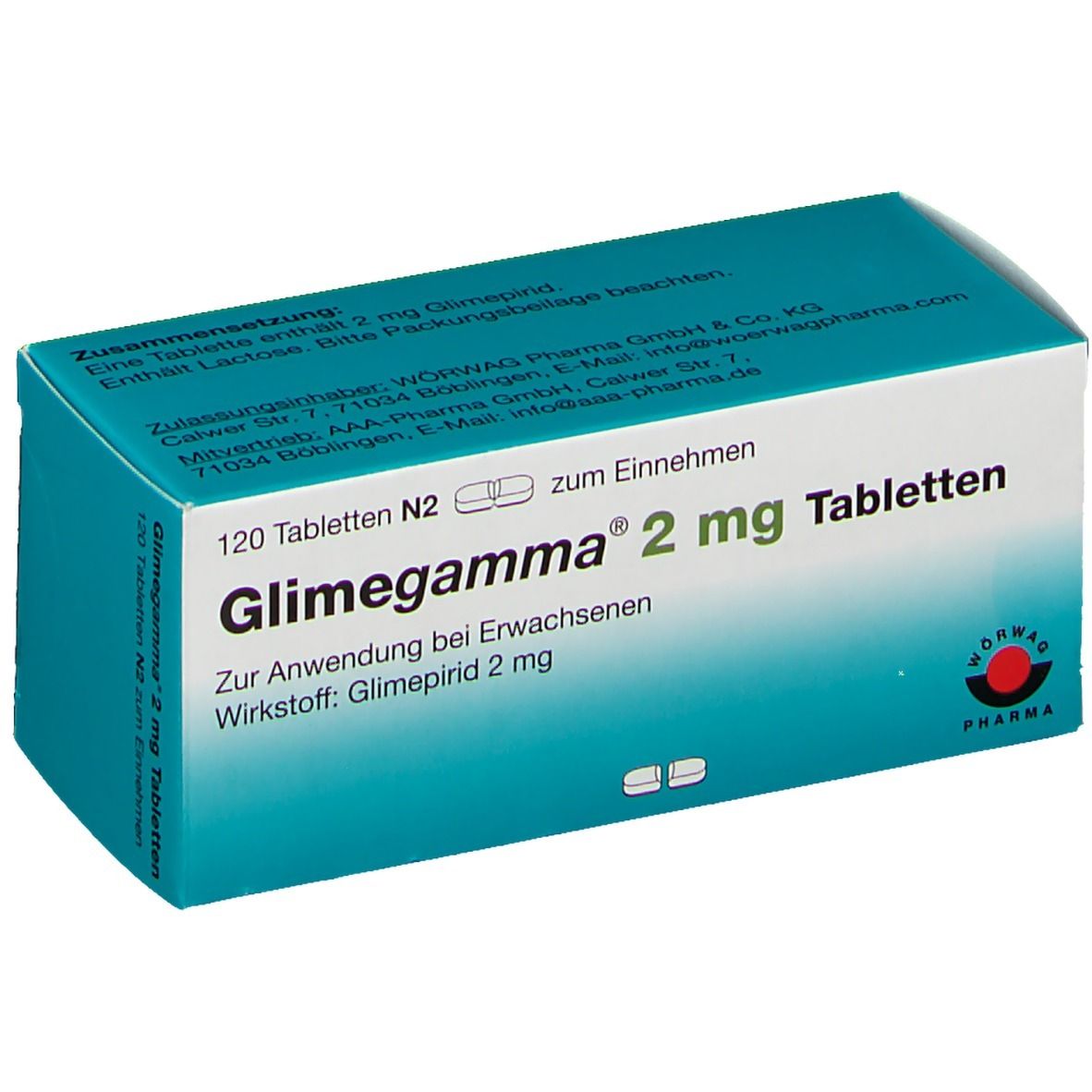 Glimegamma® 2 mg 120 St mit dem E-Rezept kaufen - Shop Apotheke