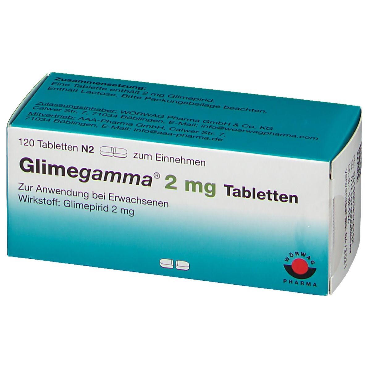 Glimegamma® 2 mg 120 St mit dem E-Rezept kaufen - Shop Apotheke