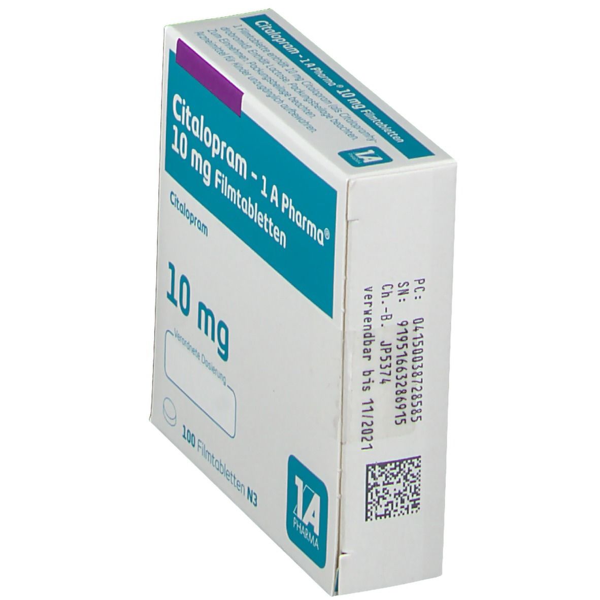Citalopram 1A Pharma® 10Mg 100 St mit dem E-Rezept kaufen - Shop Apotheke