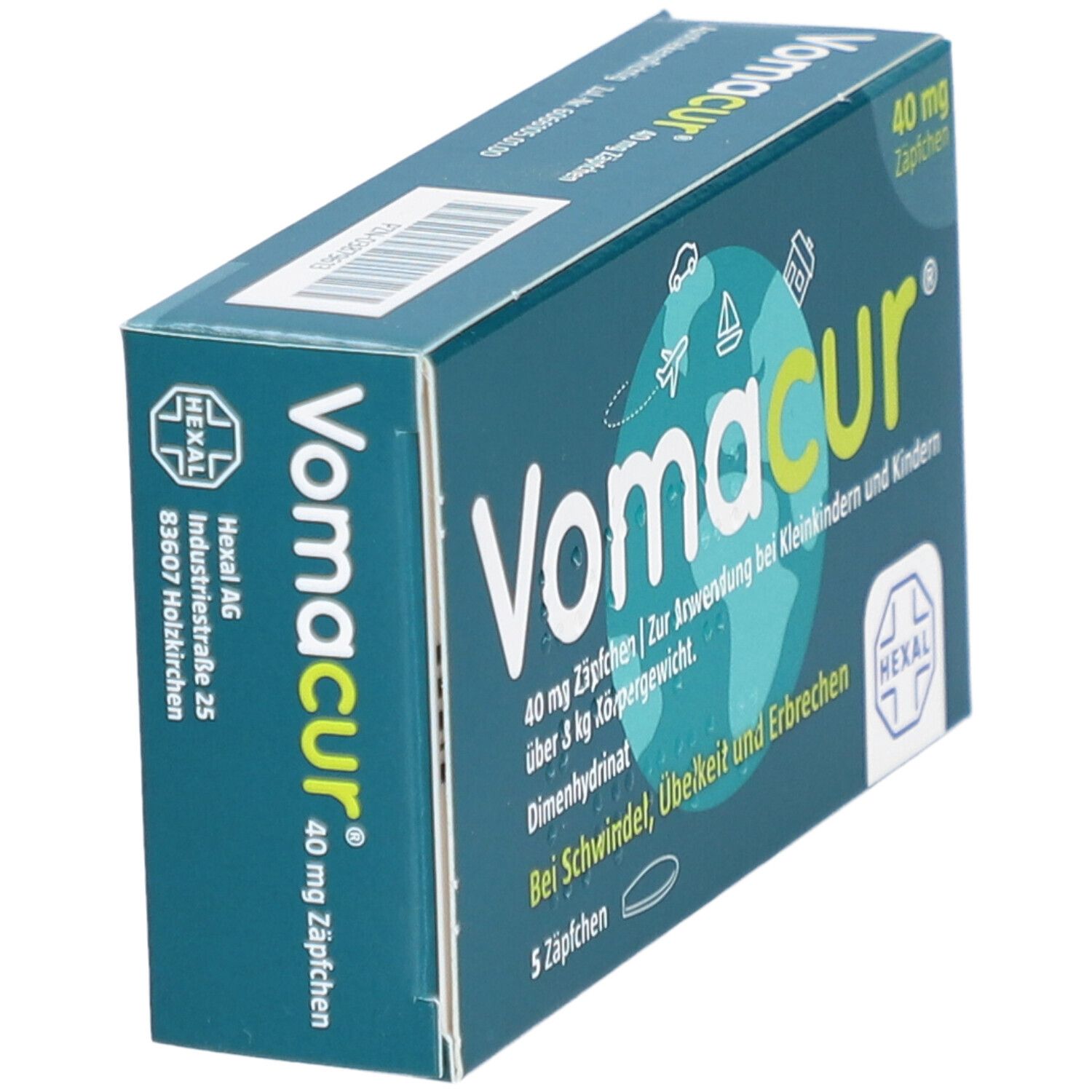 Vomacur® 40 mg Zäpfchen 5 St - shop-apotheke.com