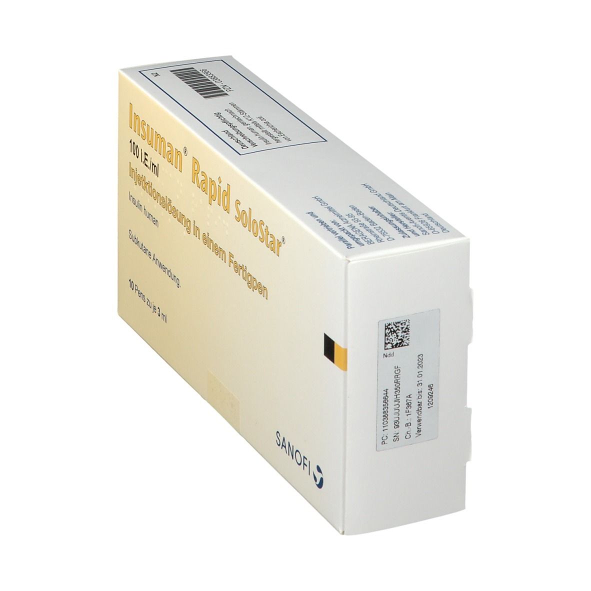 Insuman® Rapid 100 I.E. SoloStar® 10x3 ml mit dem E-Rezept kaufen ...