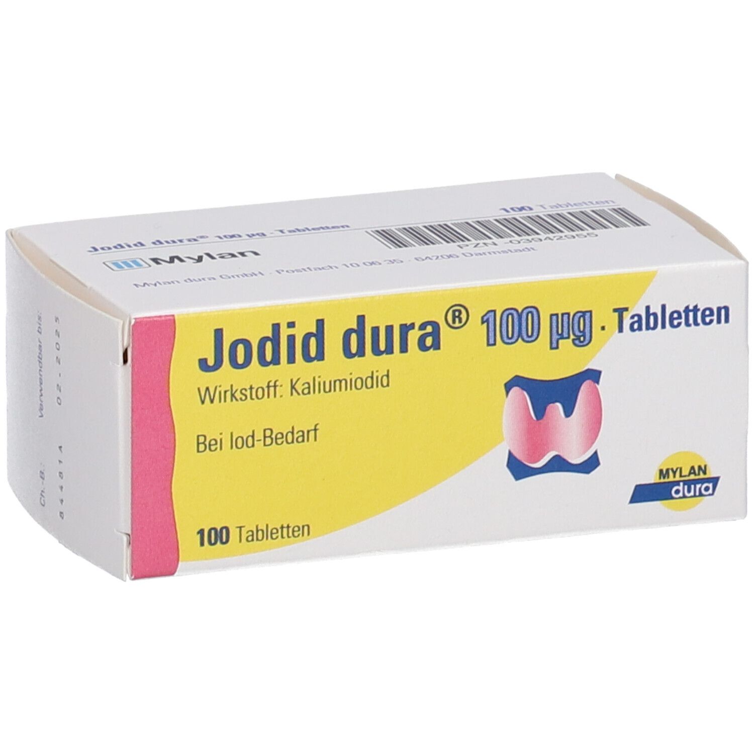 Jodid dura® 100 µg Tabletten 100 St - Shop Apotheke