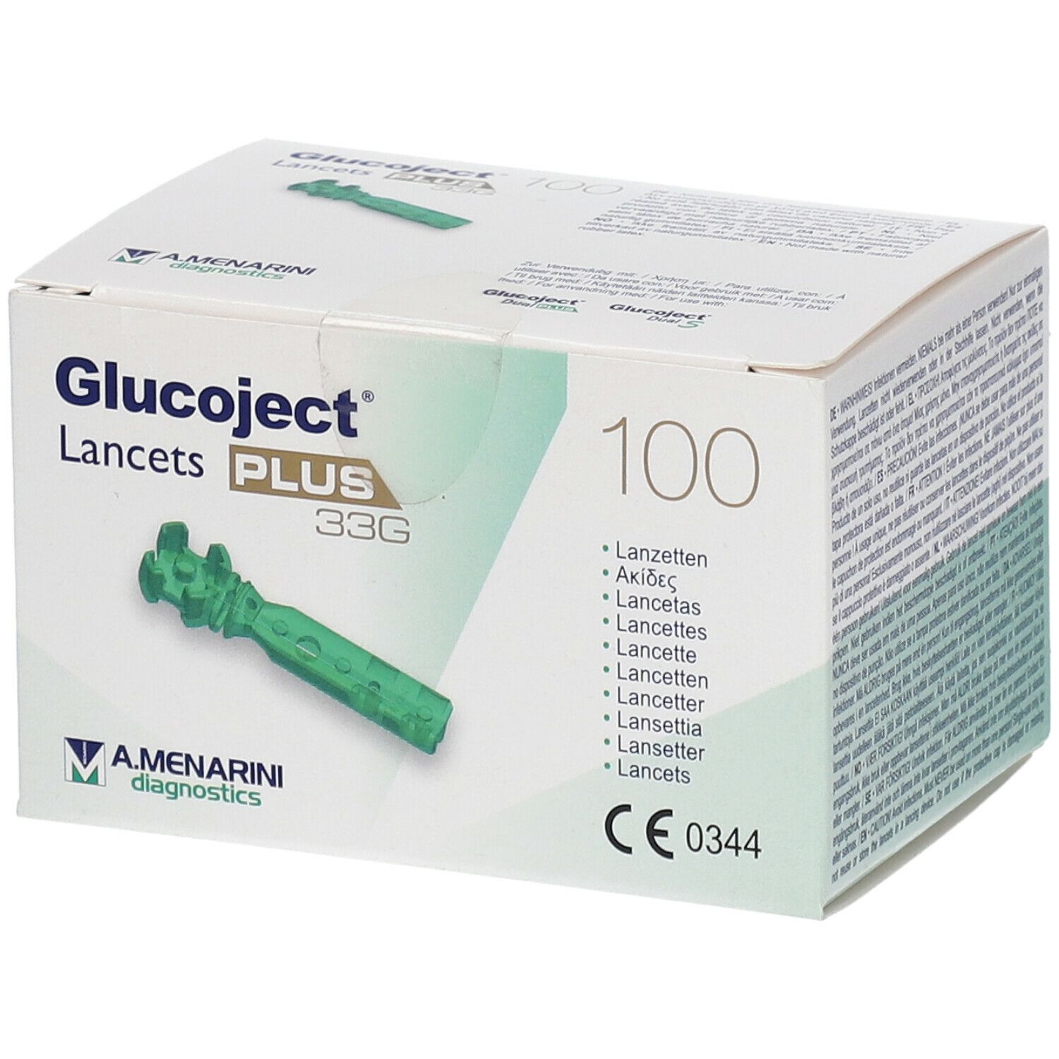 Glucoject® Plus 33G Lanzetten 100 St - shop-apotheke.at
