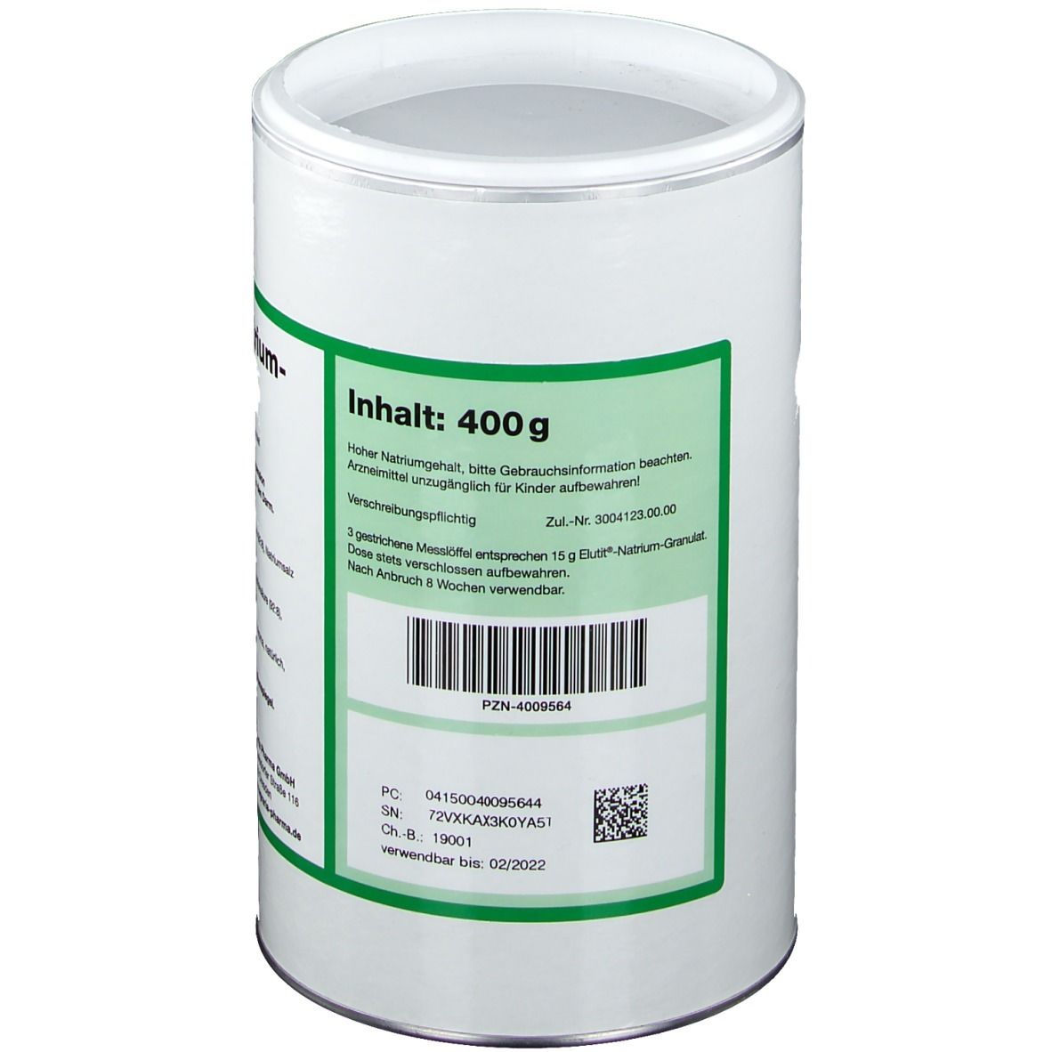 Elutit®-Natrium-AS-Pulver 400 g mit dem E-Rezept kaufen - Shop Apotheke