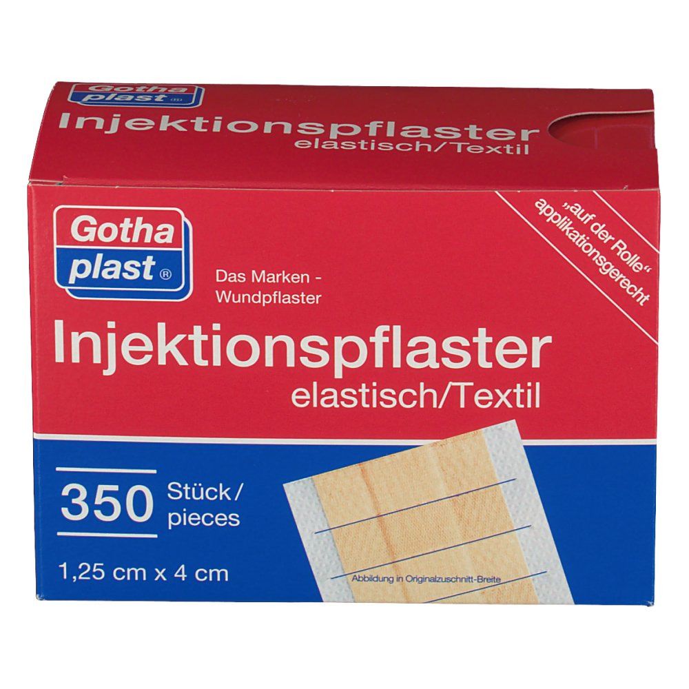Gothaplast® Injektionspflaster elastisch/Textil 1,25 cm x 4 cm 350 St ...