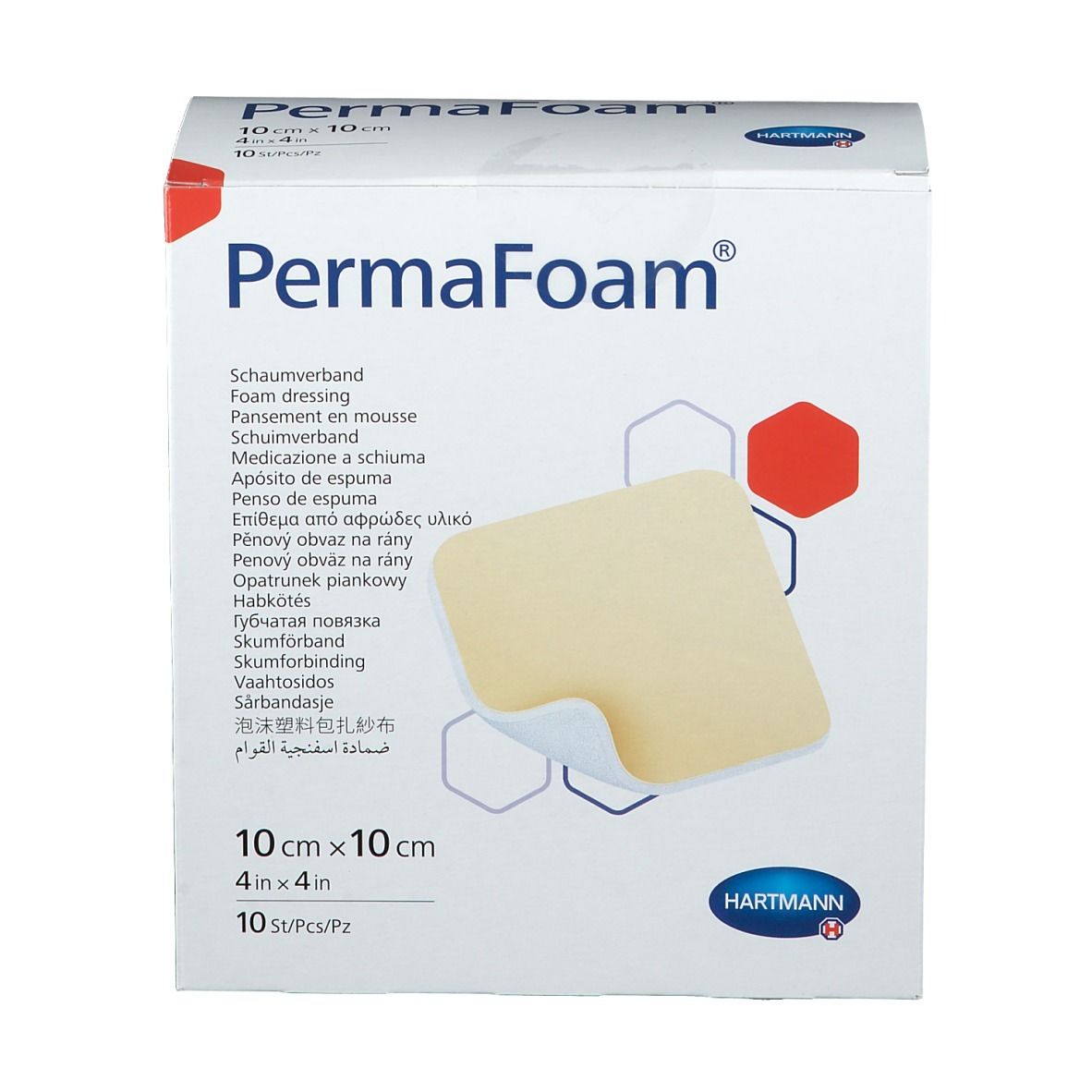 PermaFoam® Schaumverband 10 x 10 cm 10 St - SHOP APOTHEKE