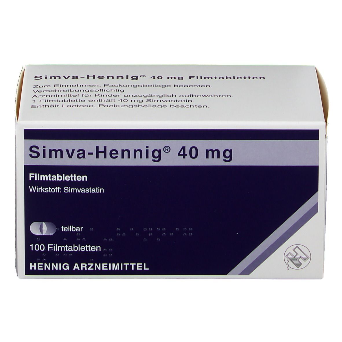 Simva-Hennig® 40 mg 100 St mit dem E-Rezept kaufen - Shop Apotheke