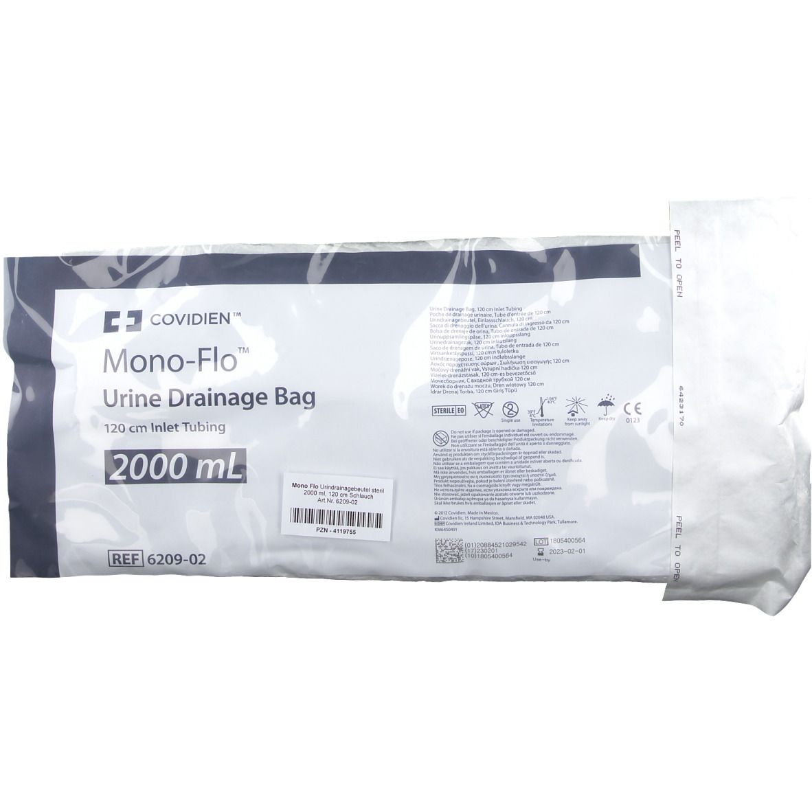 Mono Flo Drainagebeutel 120cm 6209 1 St - Shop Apotheke