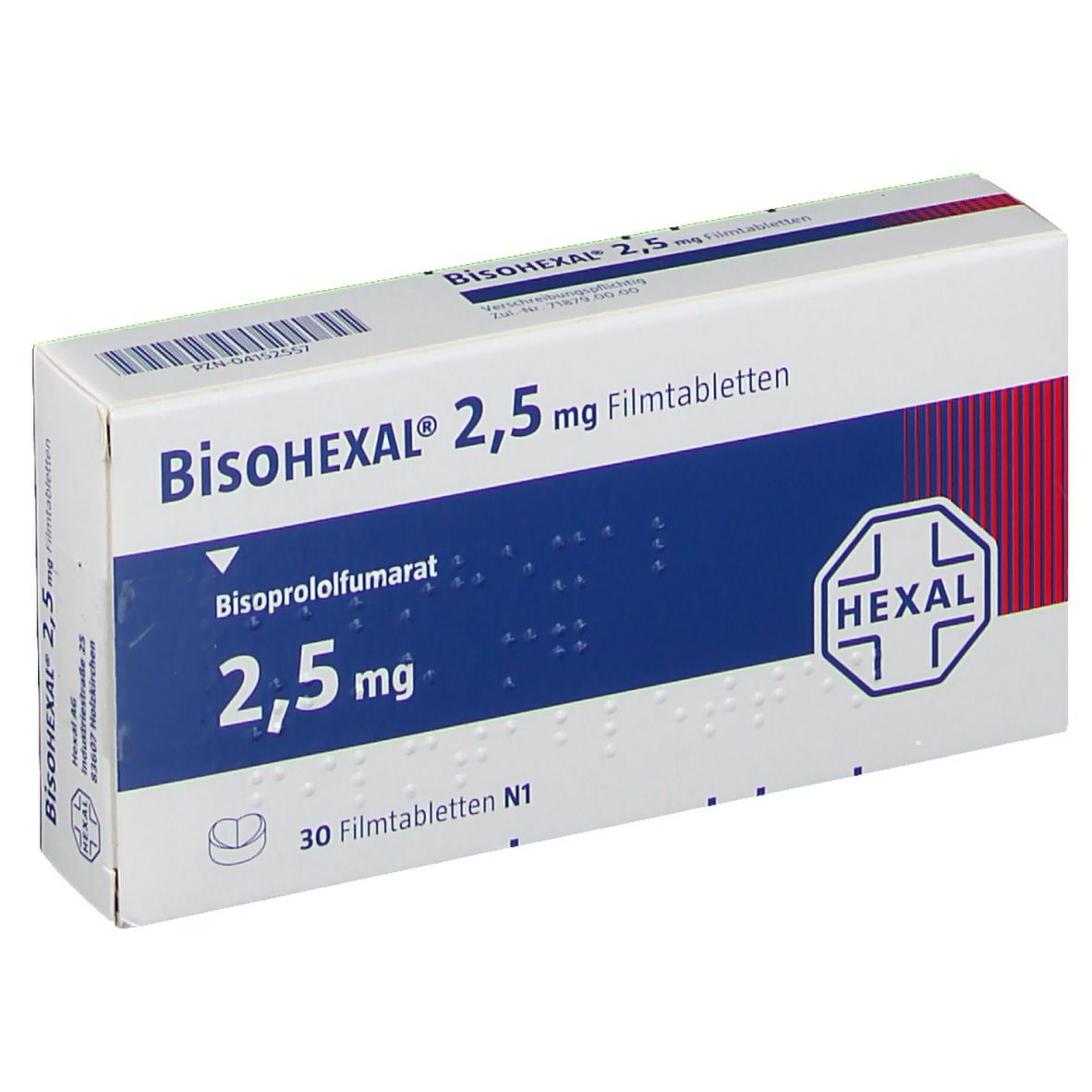BisoHEXAL® 25 mg 30 St mit dem E-Rezept kaufen - Shop Apotheke