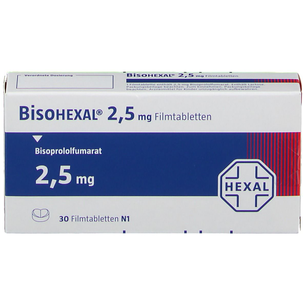 BisoHEXAL® 25 mg 30 St mit dem E-Rezept kaufen - Shop Apotheke