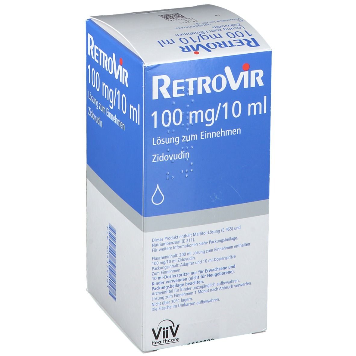 Retrovir 100 mg/10 ml 200 ml mit dem E-Rezept kaufen - Shop Apotheke