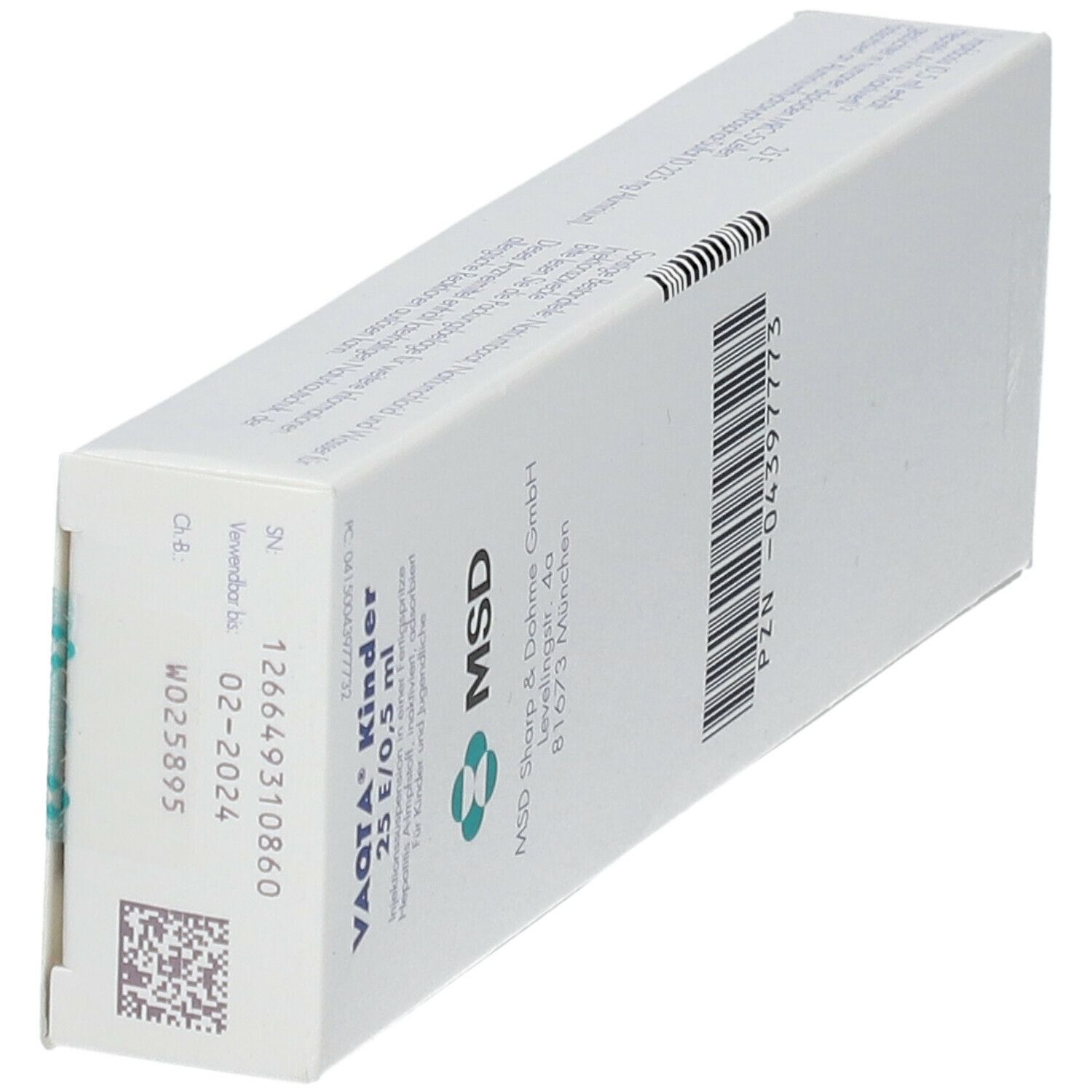 VAQTA® Kinder 25 E/0,5 ml 0,5 ml mit dem E-Rezept kaufen - Shop Apotheke