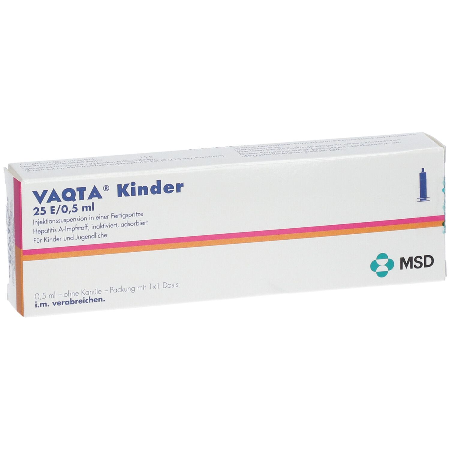 VAQTA® Kinder 25 E/0,5 ml 0,5 ml mit dem E-Rezept kaufen - Shop Apotheke