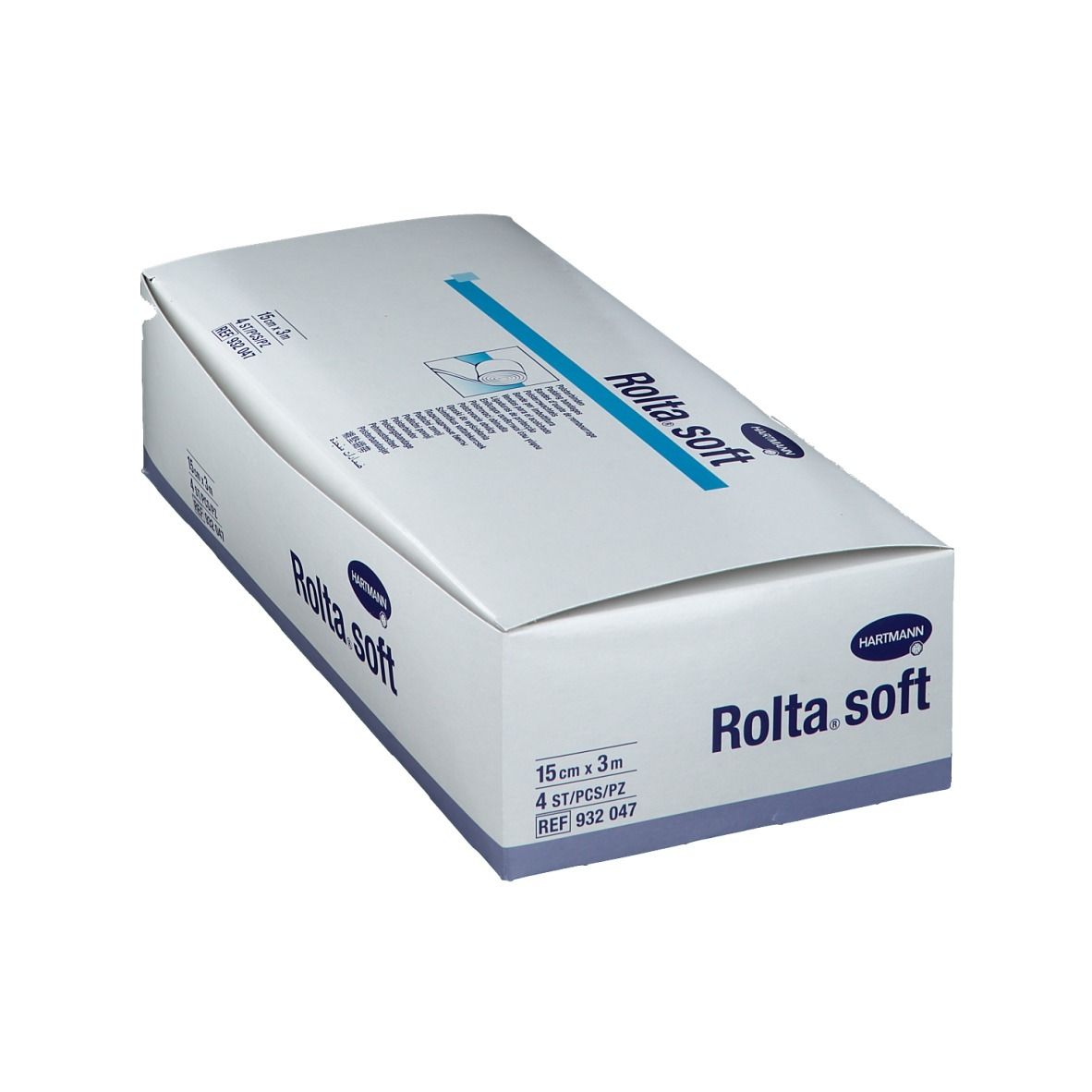 Rolta® soft Synthetik-Wattebinden 3 m x 15 cm 4 St - shop-apotheke.com