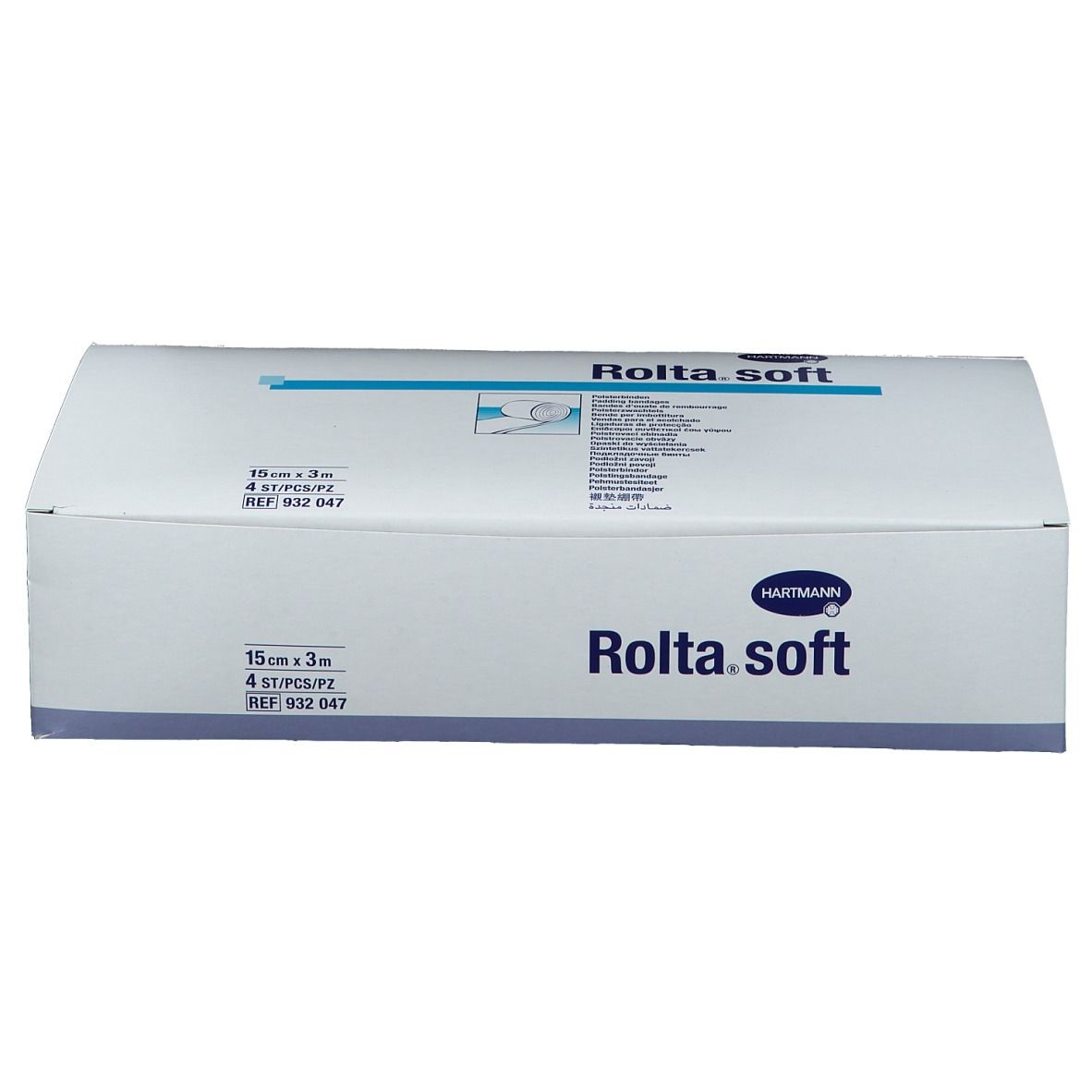 Rolta® soft Synthetik-Wattebinden 3 m x 15 cm 4 St - Shop Apotheke