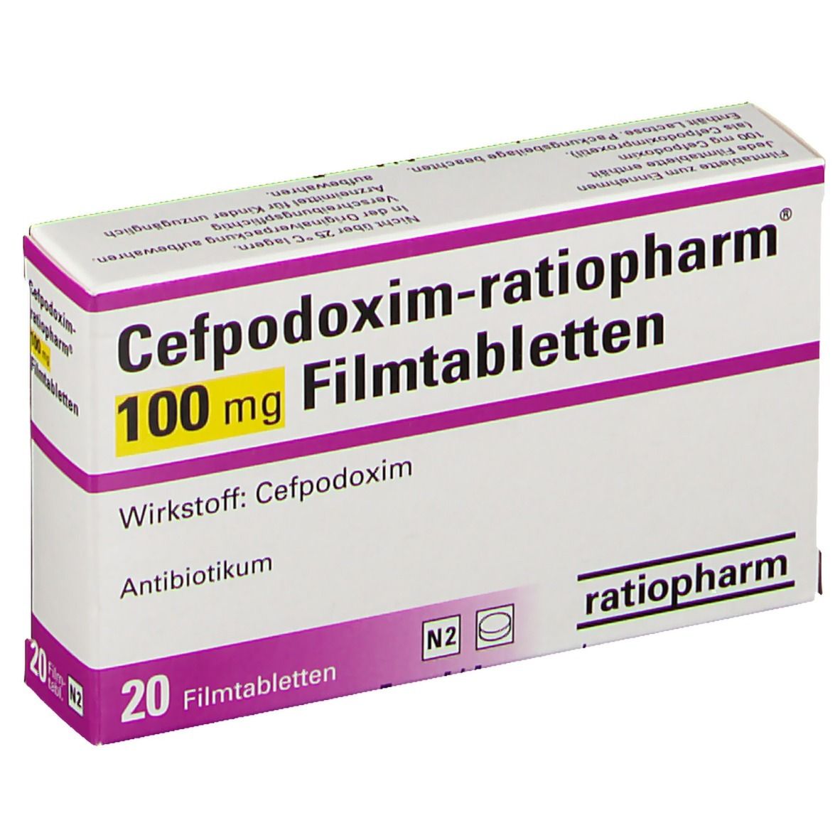 Cefpodoxim-ratiopharm® 100 mg 20 St - shop-apotheke.com