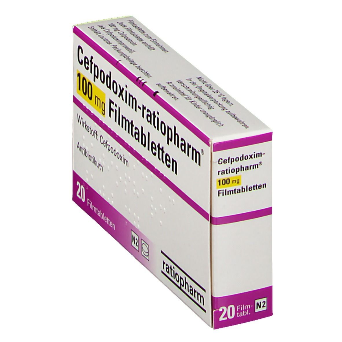 Cefpodoxim-ratiopharm® 100 mg 20 St - shop-apotheke.com