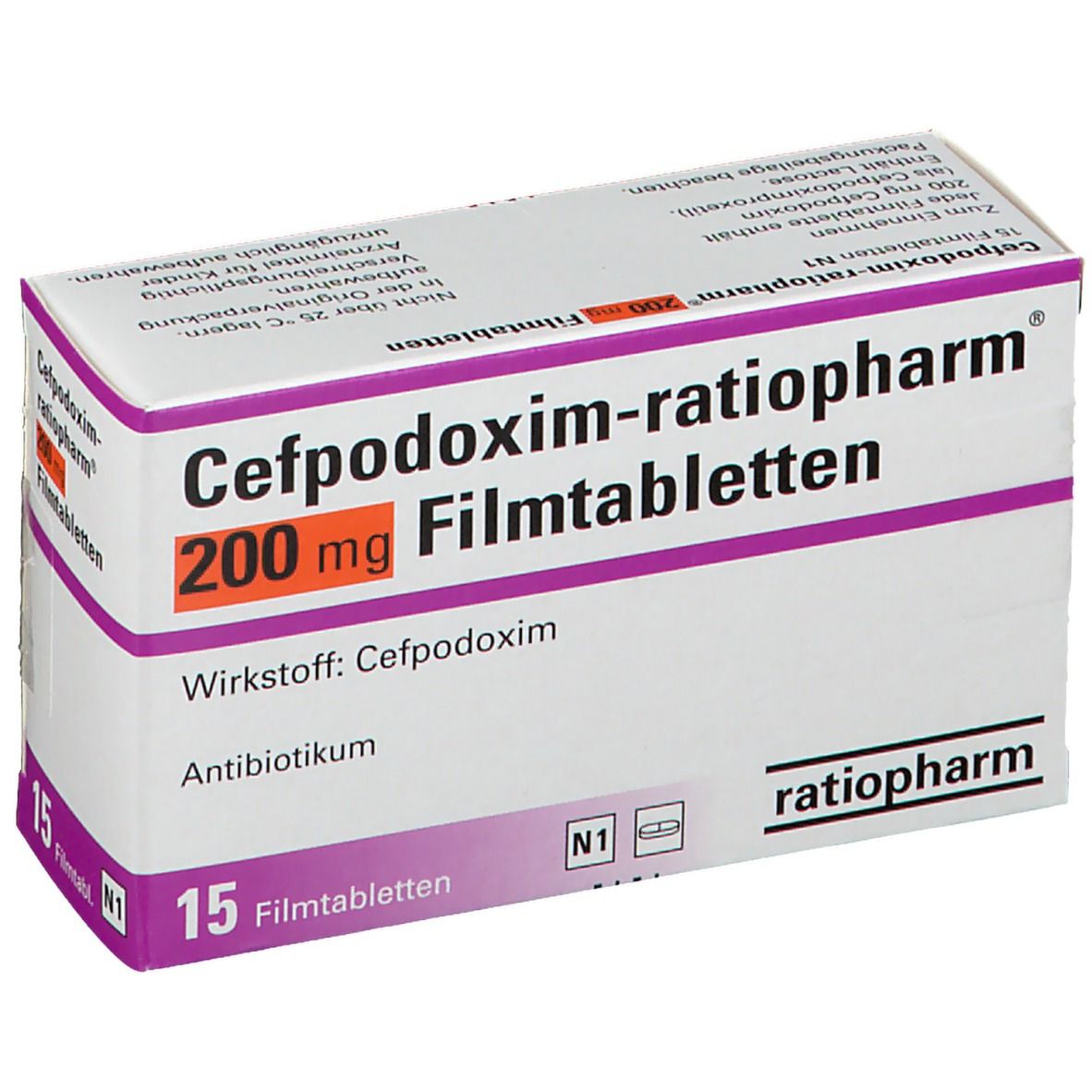 Cefpodoxim-ratiopharm® 200 mg 15 St - shop-apotheke.com
