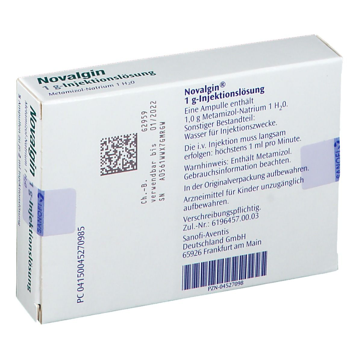 Novalgin® 5x2 ml mit dem E-Rezept kaufen - Shop Apotheke