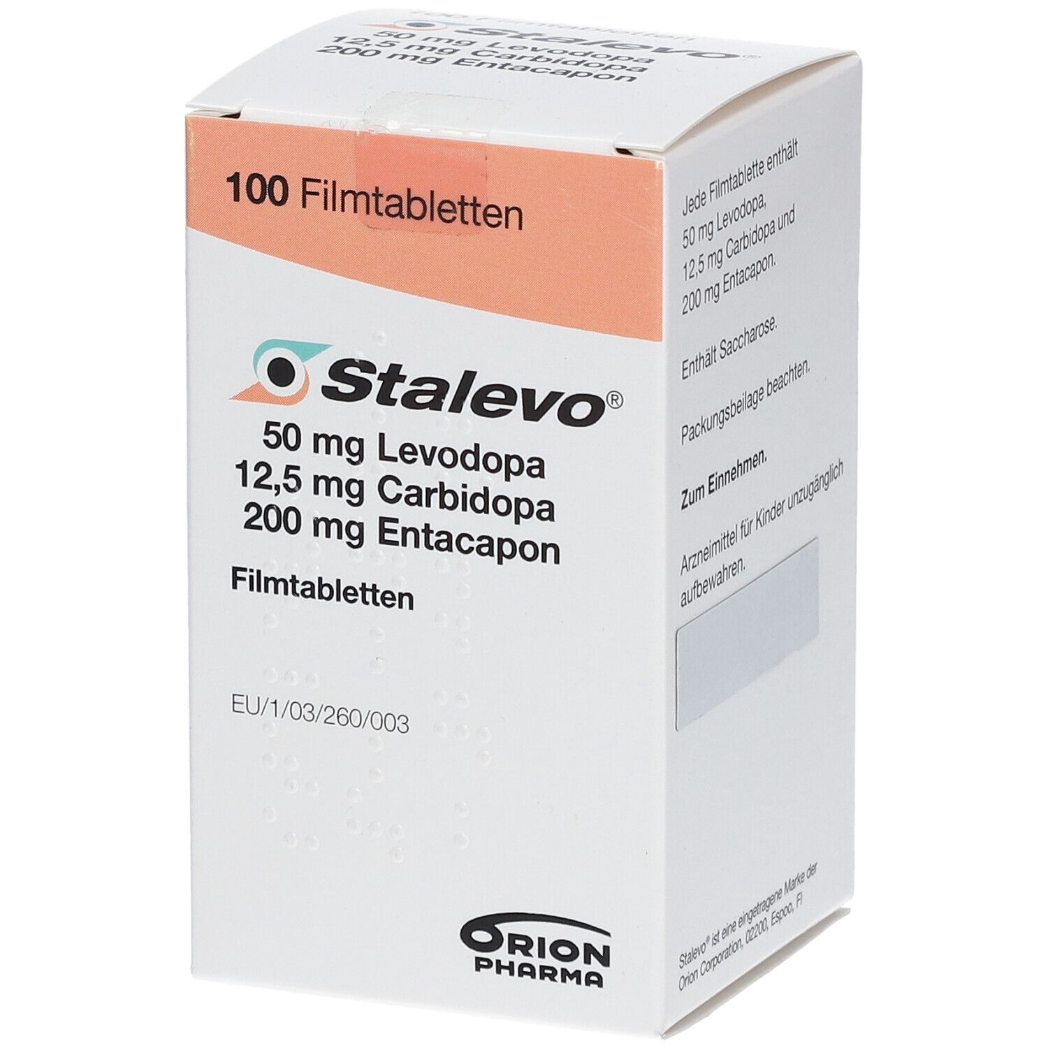 STALEVO 50 mg/12,5 mg/200 mg Filmtabletten B 100 St mit dem E-Rezept ...