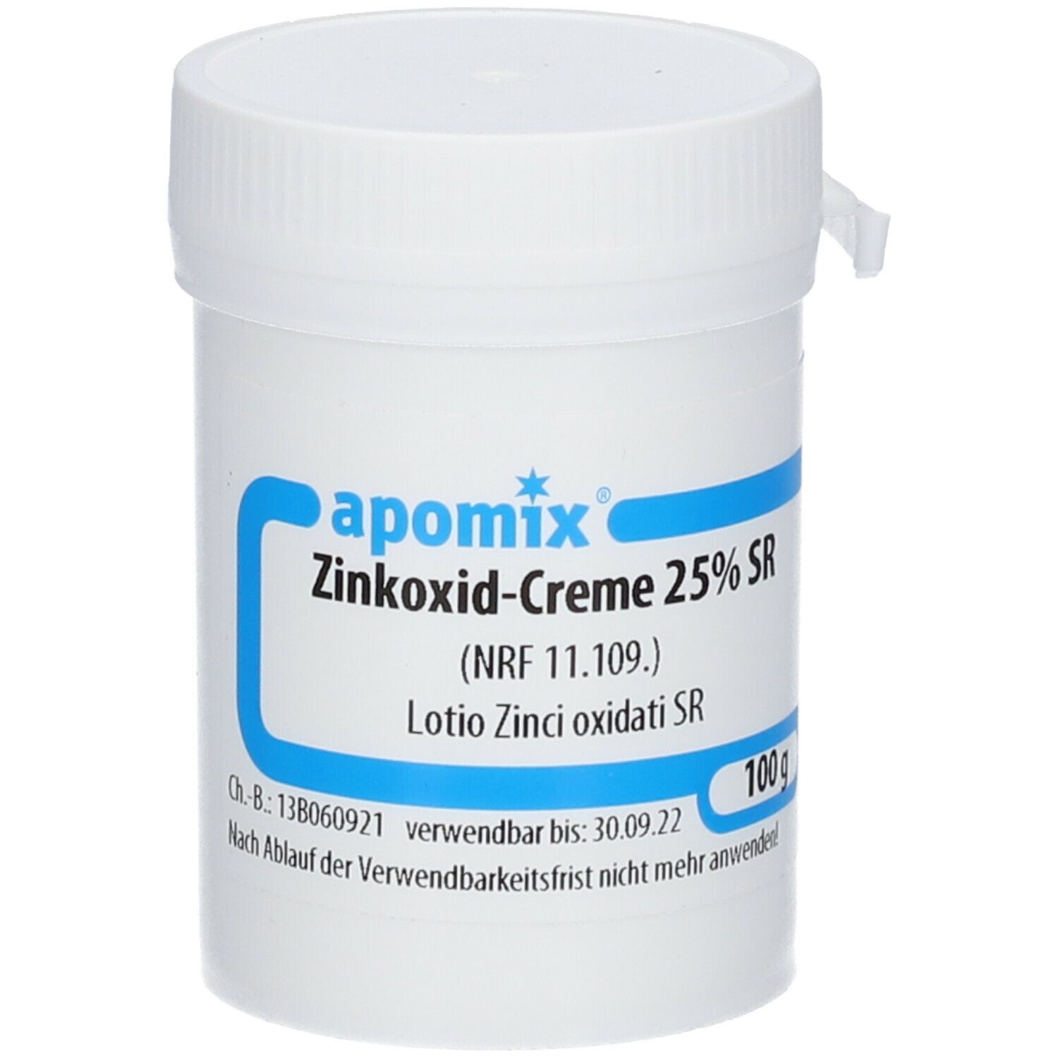apomix® Zinkoxid-Creme 25% SR 100 g - Shop Apotheke