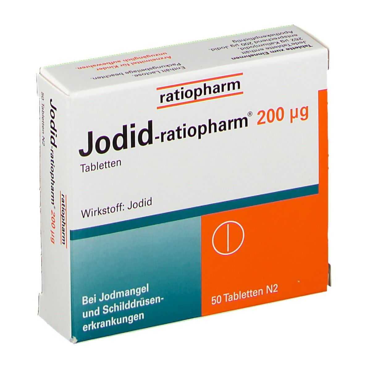 Jodid-ratiopharm® 200 µg Tabletten 50 St - shop-apotheke.com