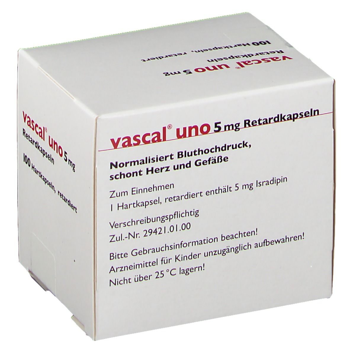 vascal® uno 5 mg 100 St mit dem E-Rezept kaufen - Shop Apotheke