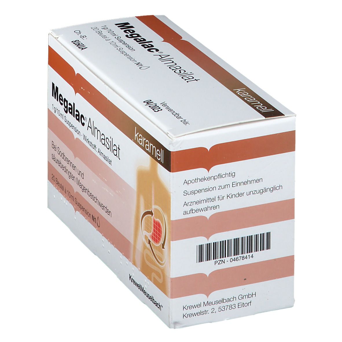 Megalac® Almasilat karamell 20x10 ml - Shop Apotheke