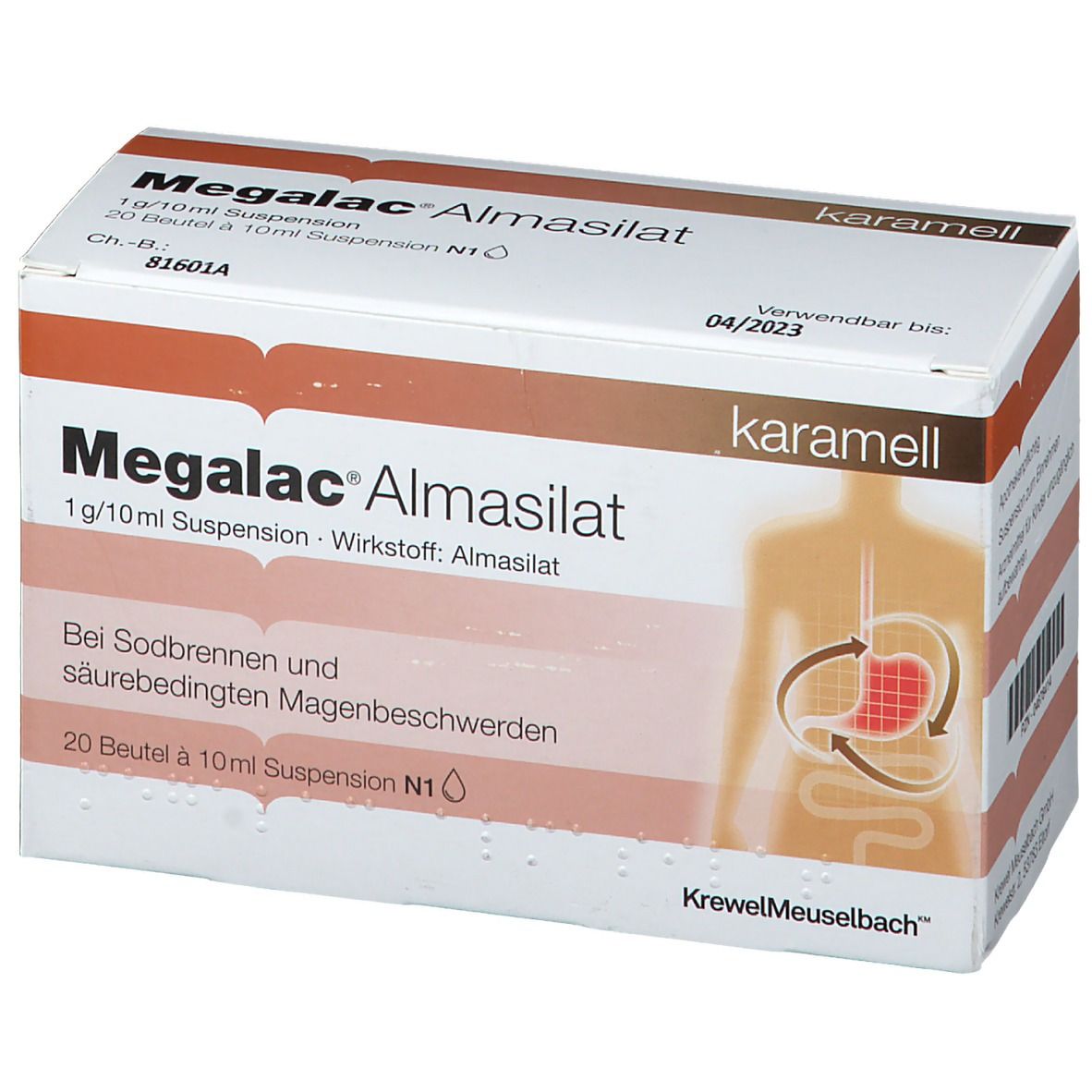 Megalac® Almasilat karamell 20x10 ml - Shop Apotheke