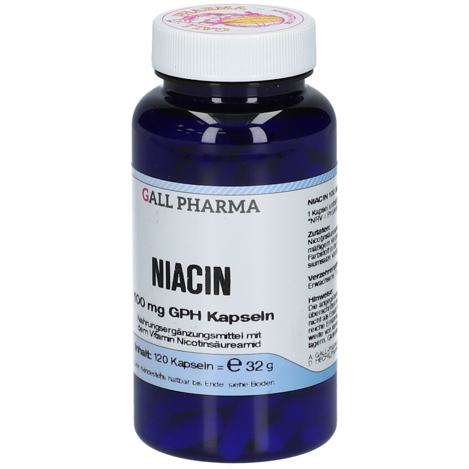 Niacin 100 mg GPH Kapseln 120 St - Shop Apotheke