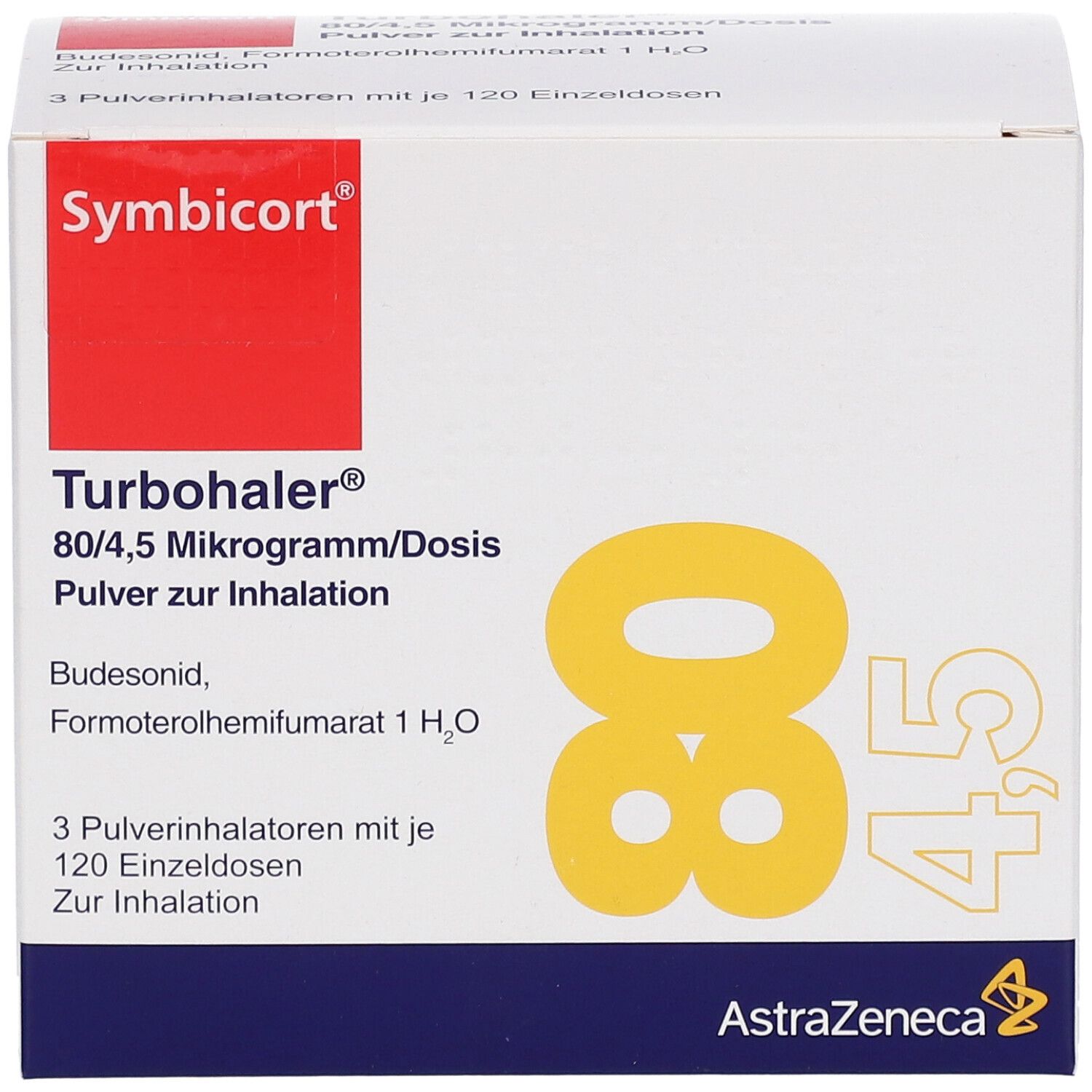 Symbiocort Turbohaler® 80 µg/4,5 µg/Dosis 3 St mit dem E-Rezept kaufen ...