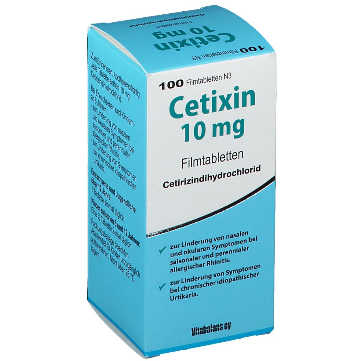 Cetixin 10 mg 100 St - Shop Apotheke