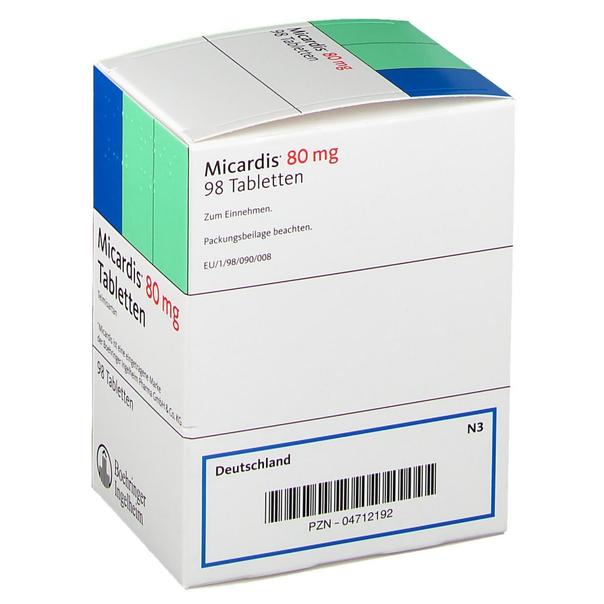 Micardis 80 mg 98 St mit dem E-Rezept kaufen - Shop Apotheke