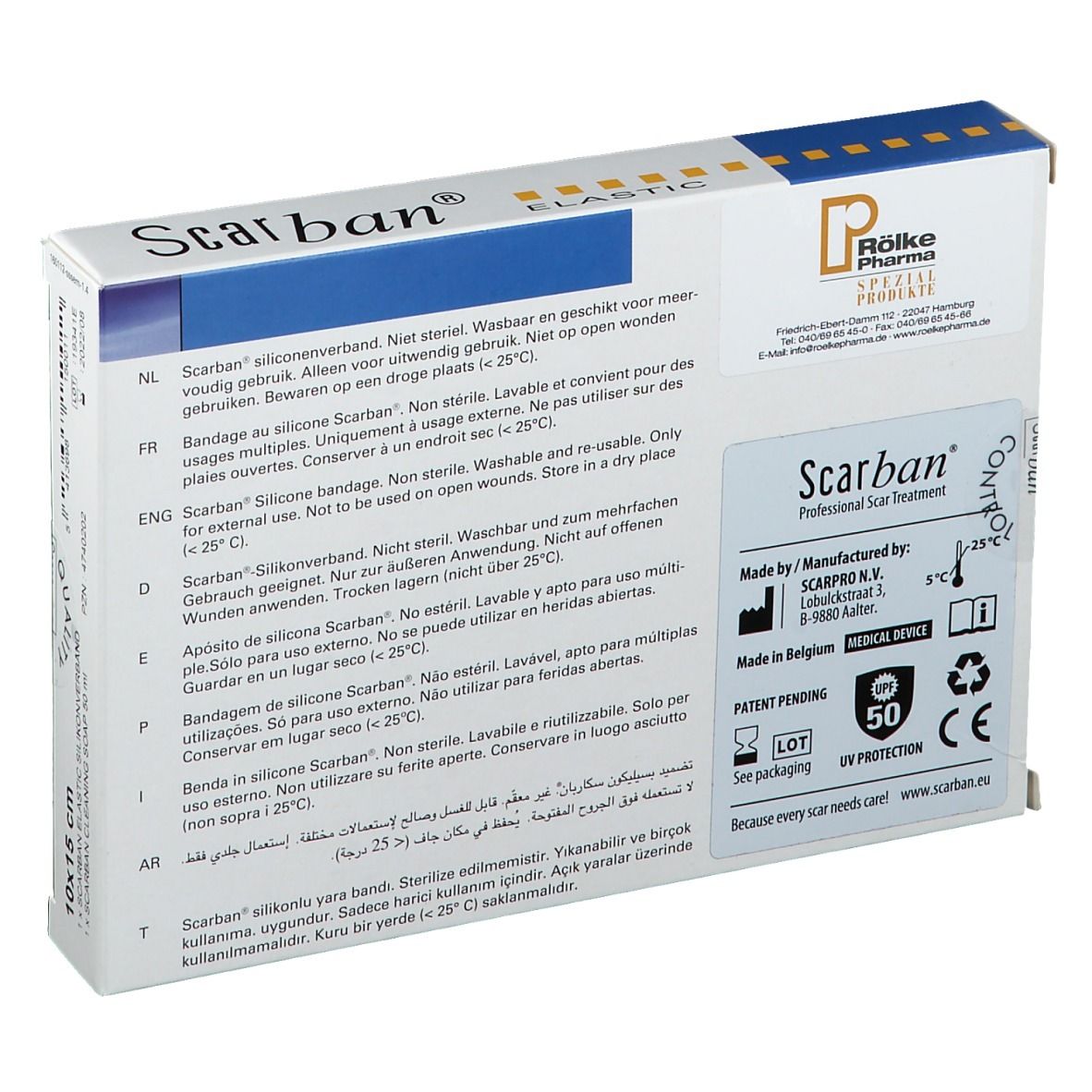 Scarban® Elastic Silikonverband 10 x 15 cm 1 St - shop-apotheke.at