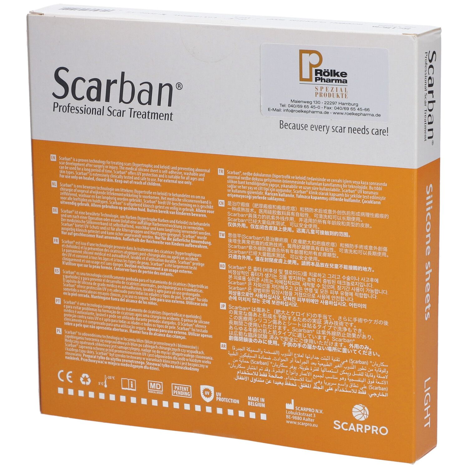 Scarban® Light Silikonverband 5 x 15 cm 2 St - shop-apotheke.at