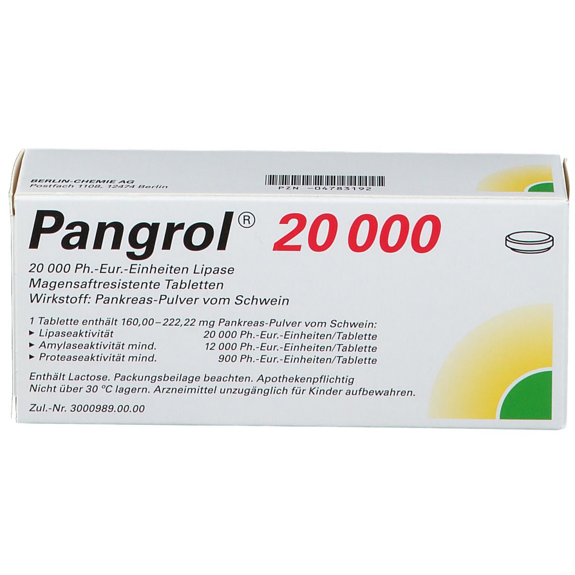 Pangrol® 20000 Filmtabletten 50 St - Shop Apotheke