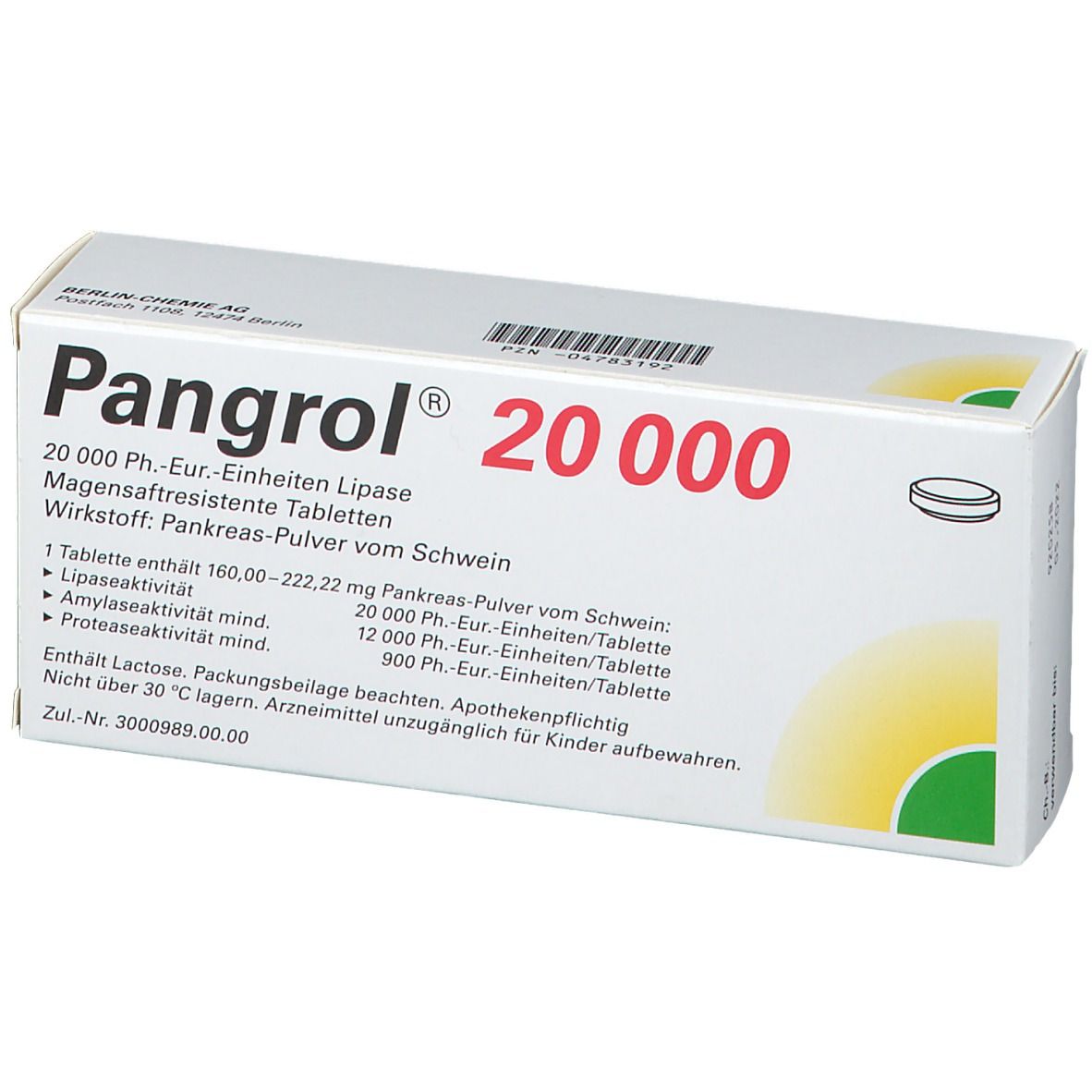 Pangrol® 20000 Filmtabletten 50 St - Shop Apotheke