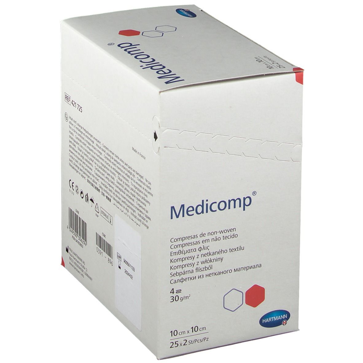 Medicomp® Kompressen steril 10 cm x 10 cm 25x2 St - shop-apotheke.com