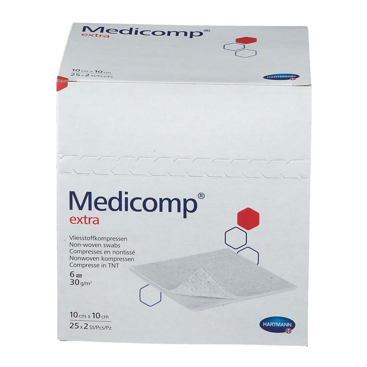 Medicomp® extra Kompressen steril 6-fach 10 x 10 cm 25x2 St - shop ...