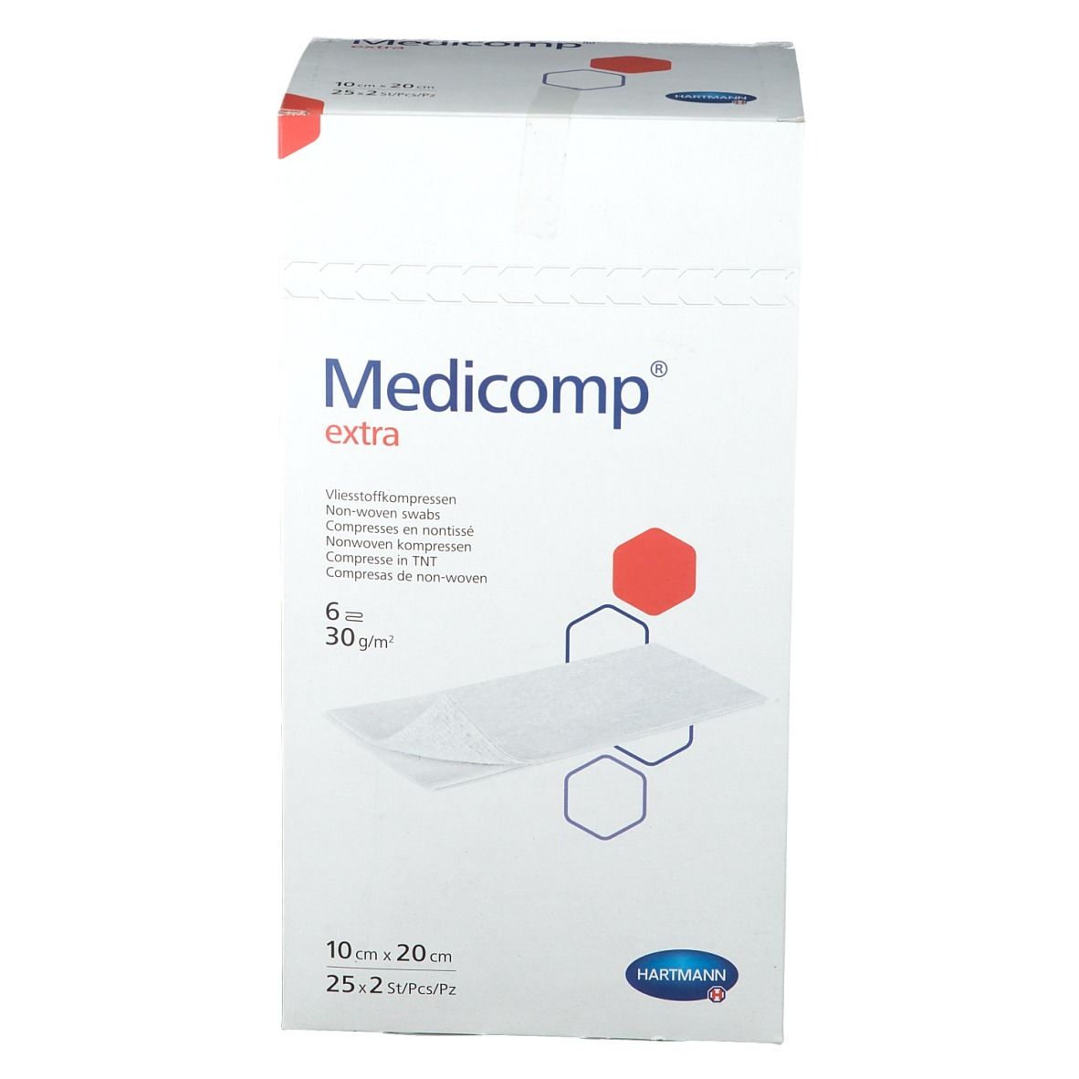 Medicomp® extra 6fach 10 x 20 cm steril 25x2 St - SHOP APOTHEKE